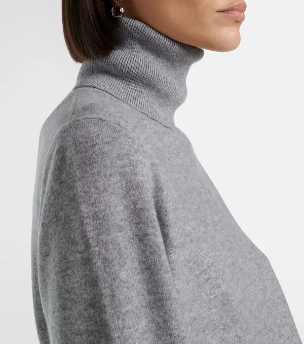 Saint Laurent Cashmere Turtleneck Sweater - Grey