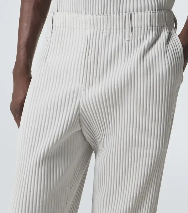 Issey Miyake Homme Plissé Pleated Straight Leg Trousers