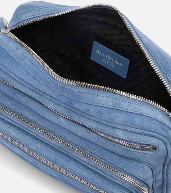 Acne Studios Camero Party Suede Shoulder Bag - Blue