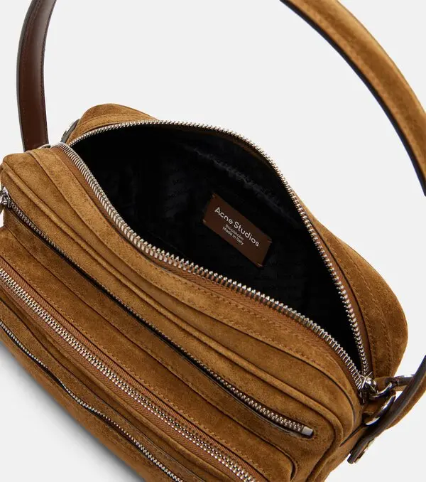Acne Studios Camero Party Suede Shoulder Bag - Brown