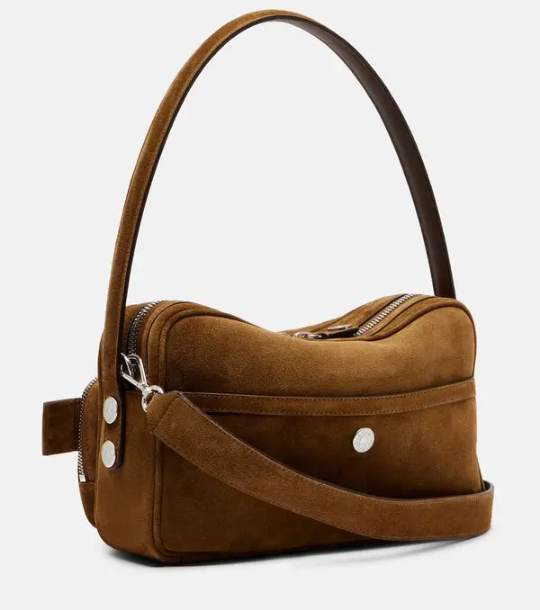 Acne Studios Camero Party Suede Shoulder Bag - Brown