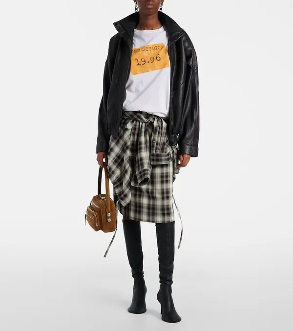 Acne Studios Camero Party Suede Shoulder Bag - Brown