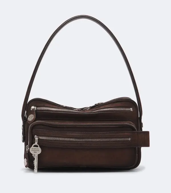 Acne Studios Suede Camera Bag - Brown
