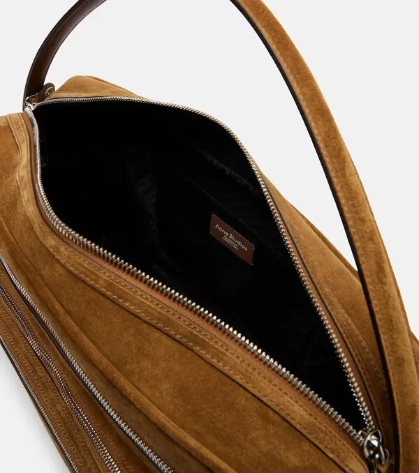 Acne Studios Camero Camera Suede Shoulder Bag - Brown