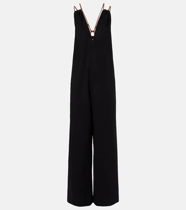Plan C Cotton Crêpe Jumpsuit - Black