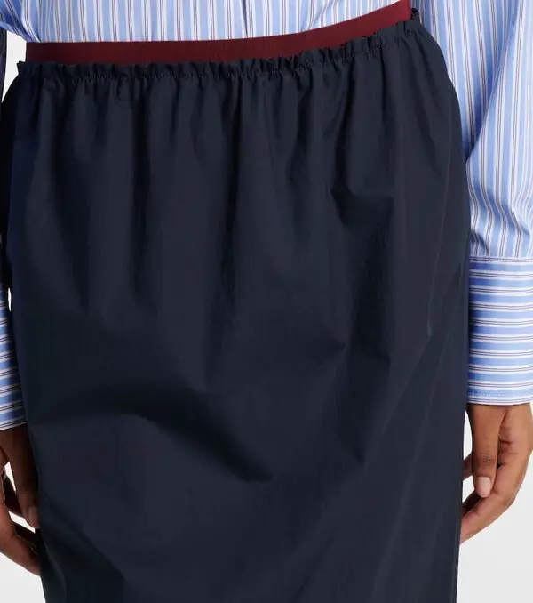 Plan C Cotton Midi Skirt
