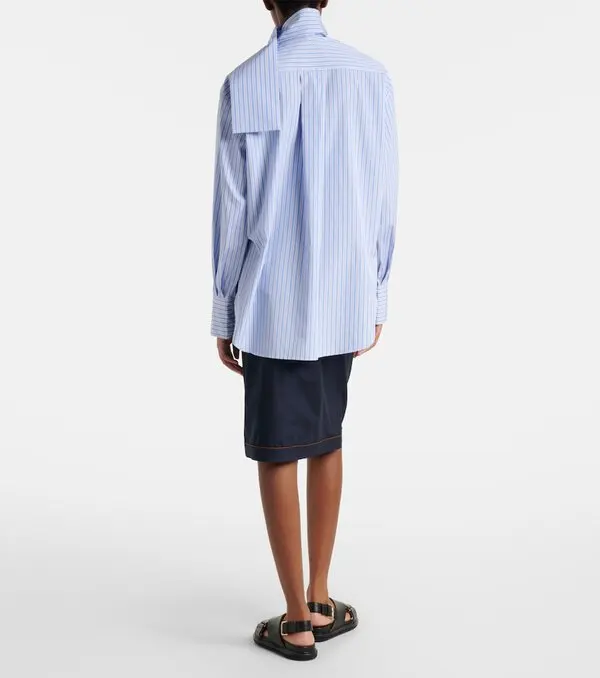 Plan C Cotton Midi Skirt