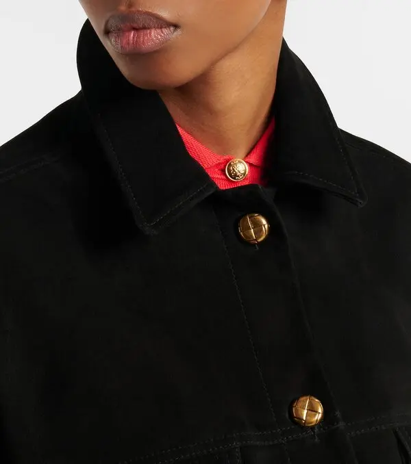 BLAZÉ MILANO Sahariana Suede Jacket - Black
