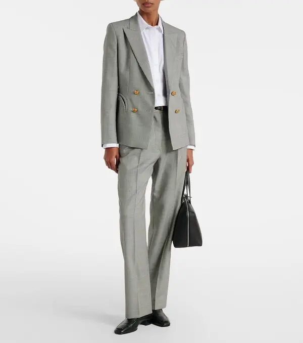 BLAZÉ MILANO Charmer Houndstooth Virgin Wool Blazer