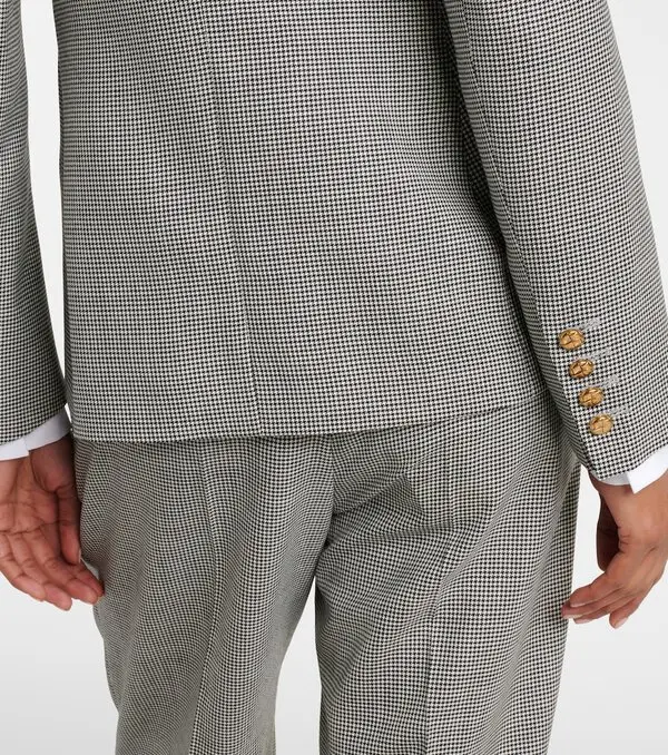 BLAZÉ MILANO Charmer Houndstooth Virgin Wool Blazer