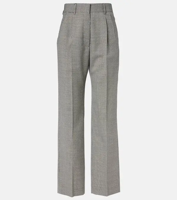 BLAZÉ MILANO Fox Houndstooth Straight Pants