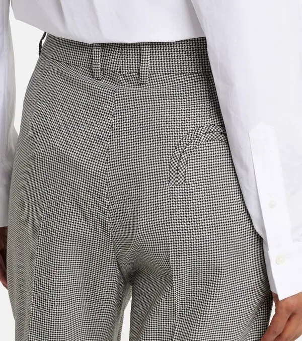 BLAZÉ MILANO Fox Houndstooth Straight Pants