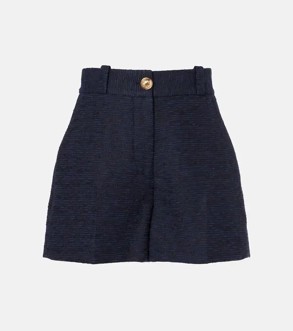 BLAZÉ MILANO Cotton-blend Teke Shorts - Blue