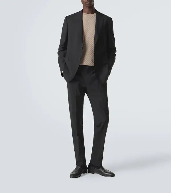 Brioni Appia Leather Loafers - Black
