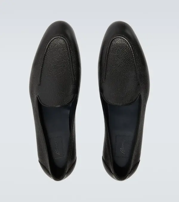 Brioni Appia Leather Loafers