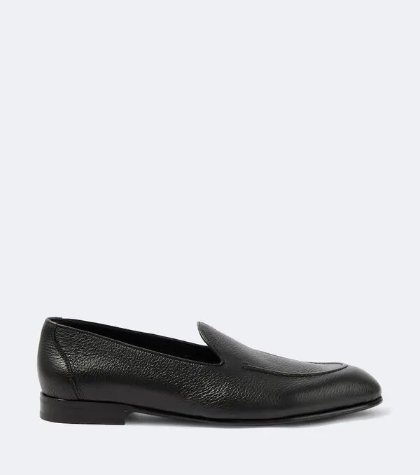 Brioni Appia Leather Loafers