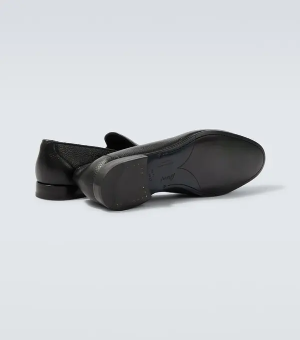 Brioni Appia Leather Loafers
