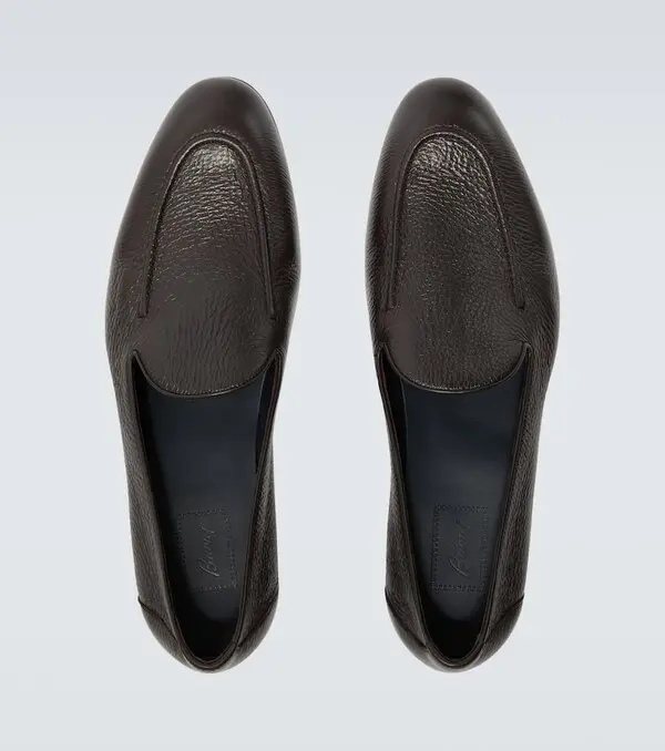 Brioni Appia Leather Loafers - Brown