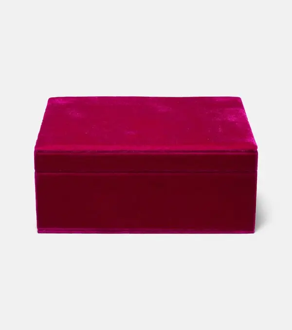Sophie Bille Brahe Trésor Grande Velvet Jewelry Box - Red