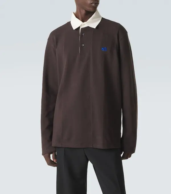 WALES BONNER City Cotton-blend Polo Shirt