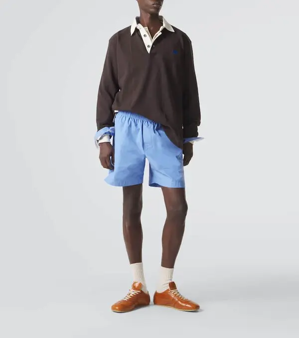 WALES BONNER Sunday Cotton Shorts