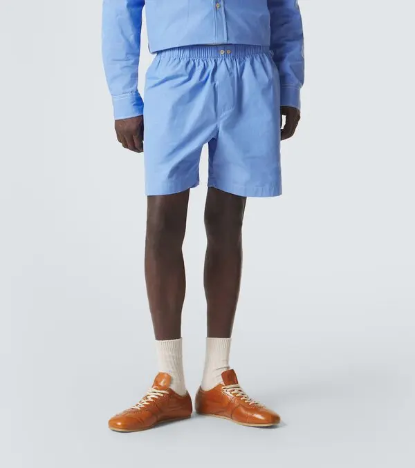 WALES BONNER Sunday Cotton Shorts