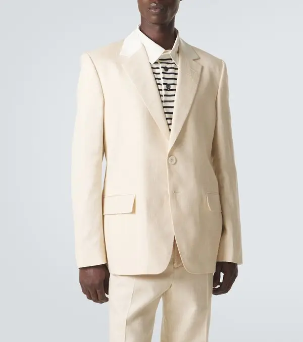 WALES BONNER Alto Satin-trimmed Blazer