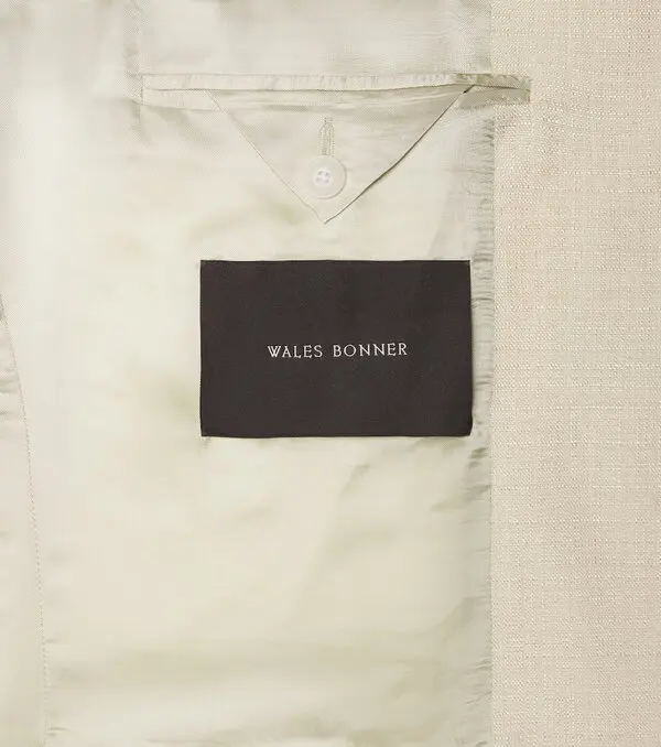 WALES BONNER Alto Satin-trimmed Blazer