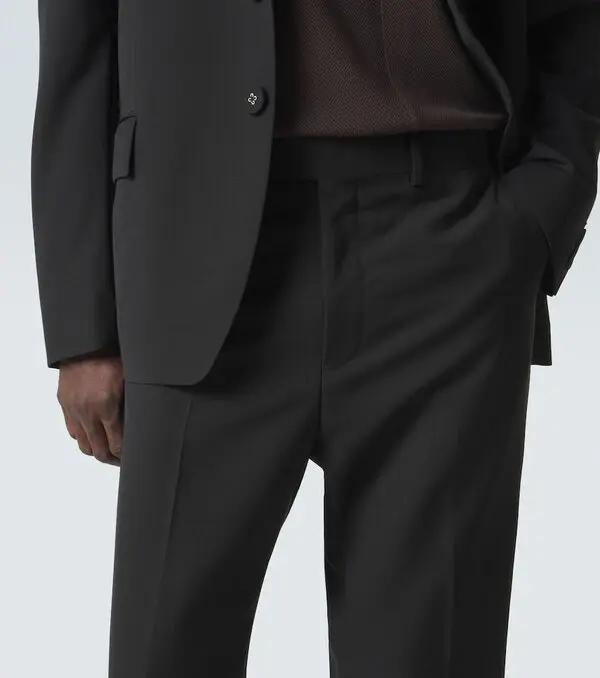WALES BONNER Alto Virgin Wool Flared Pants