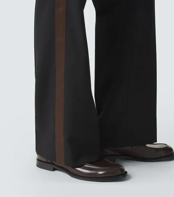 WALES BONNER Alto Virgin Wool Flared Pants
