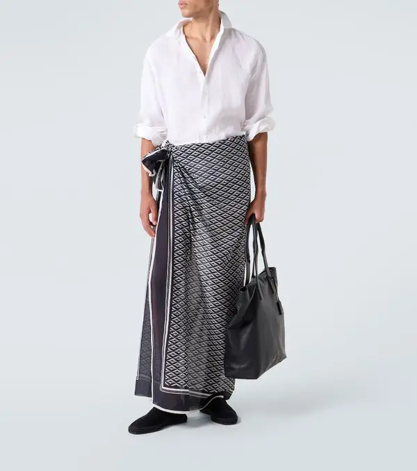 TOM FORD Printed Cotton Beach Cover-up