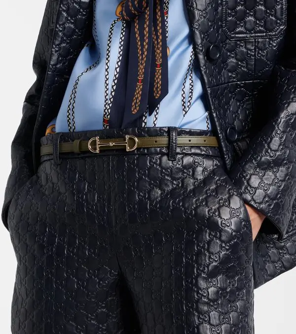 Gucci Horsebit Reversible Leather Belt