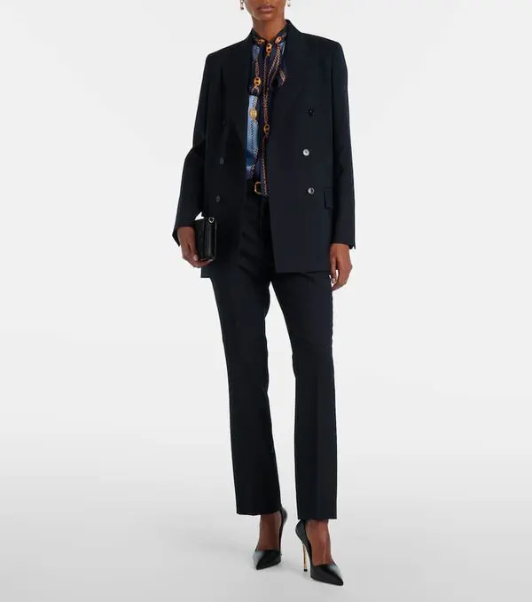 Gucci Wool Mélange Double-breasted Blazer