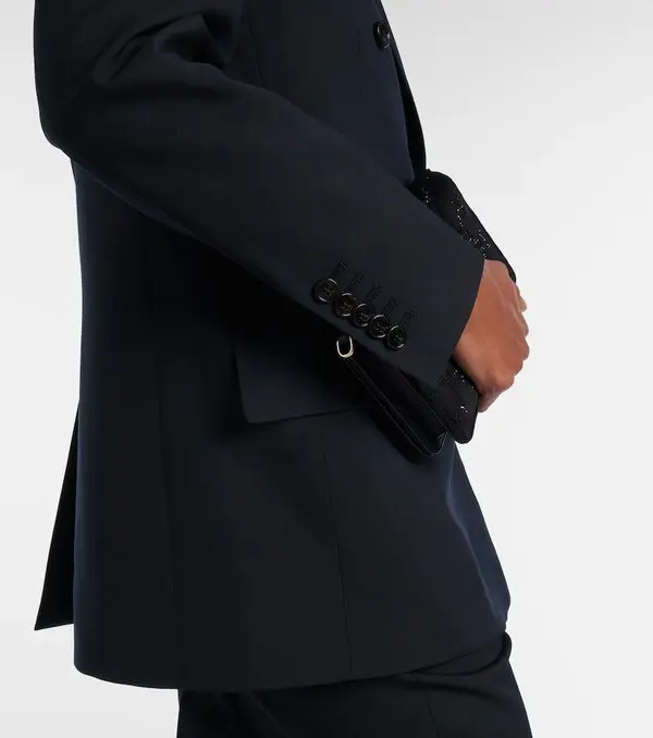 Gucci Wool Mélange Double-breasted Blazer