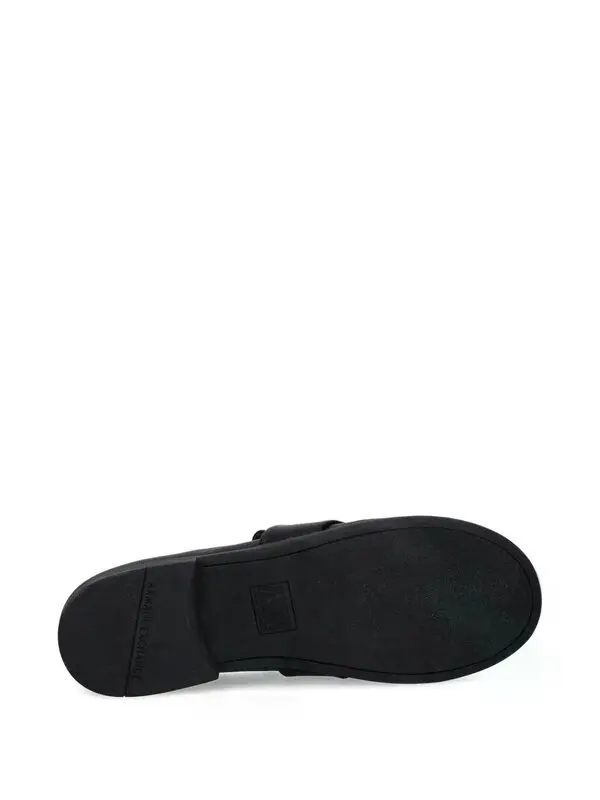 Armani Exchange Logo Strap Loafers