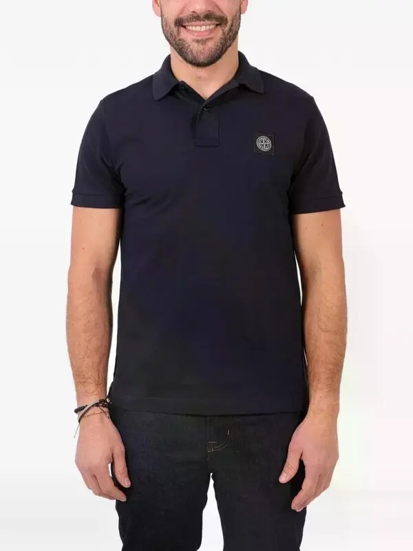 Stone Island Logo Patch Polo Shirt