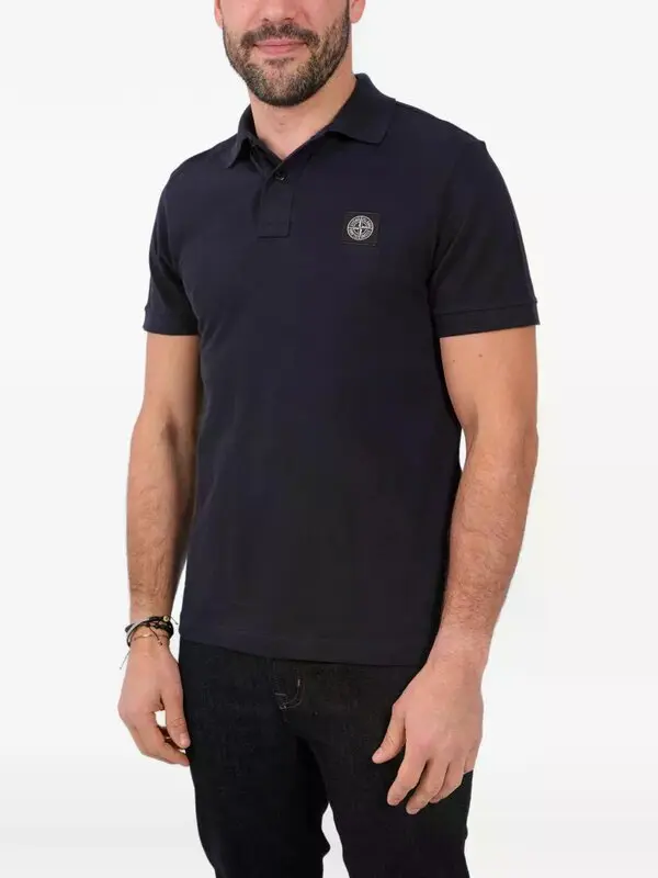 Stone Island Logo Patch Polo Shirt
