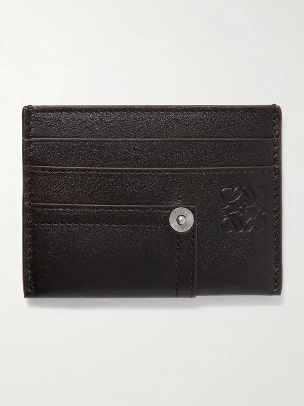 Loewe Panta Leather Cardholder - Brown