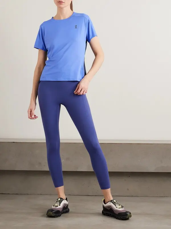 On Performance-t Stretch-mesh T-shirt - Blue