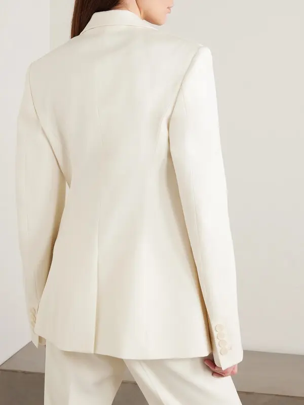 Stella McCartney Wool-twill Single-breasted Blazer - Neutrals