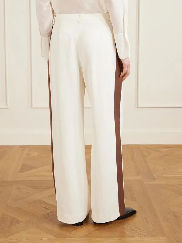 TWP Sulli Pleated Wide-leg Pants - White