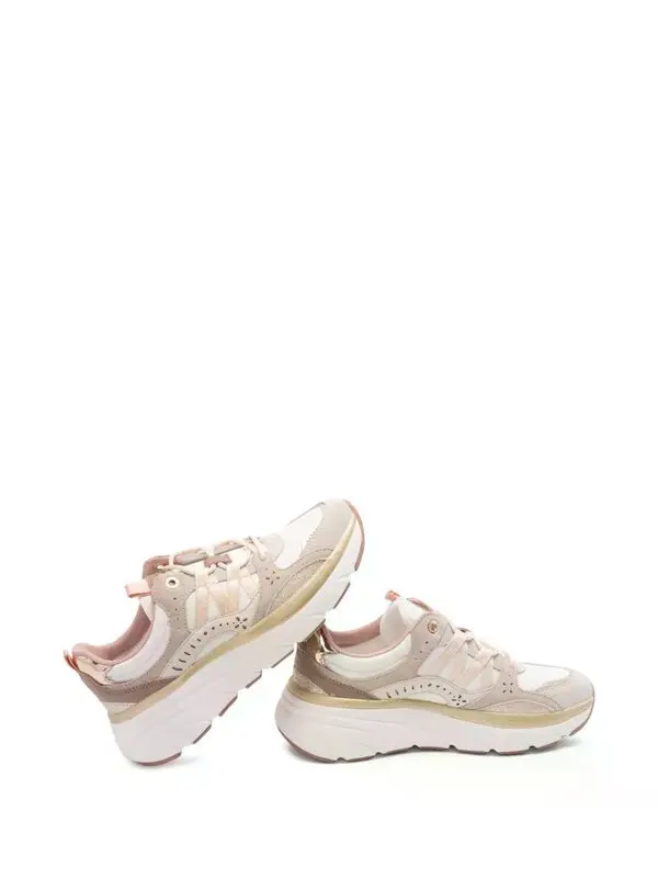 TWINSET Leather Sneakers With Gold-tone Detailing