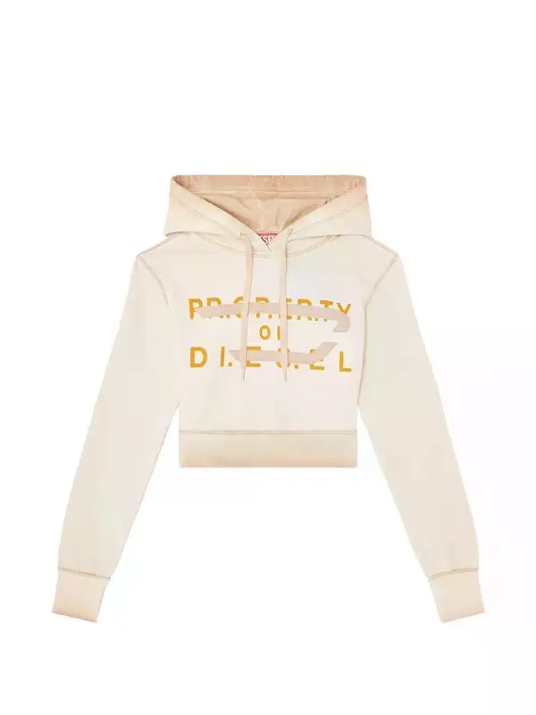 DIESEL® Logo-print Hoodie - Neutrals