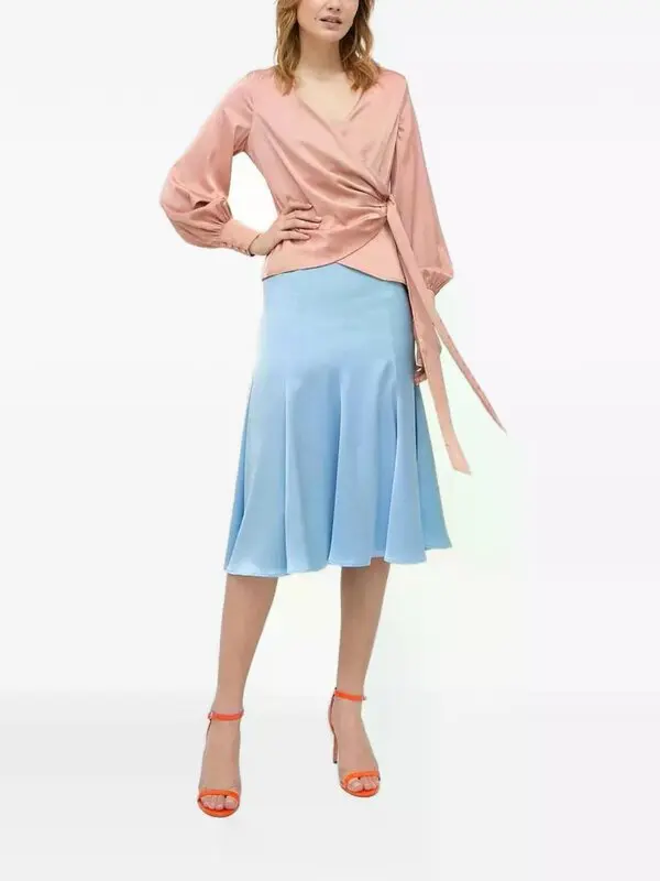 TRUSSARDI Flared Midi Skirt - Blue