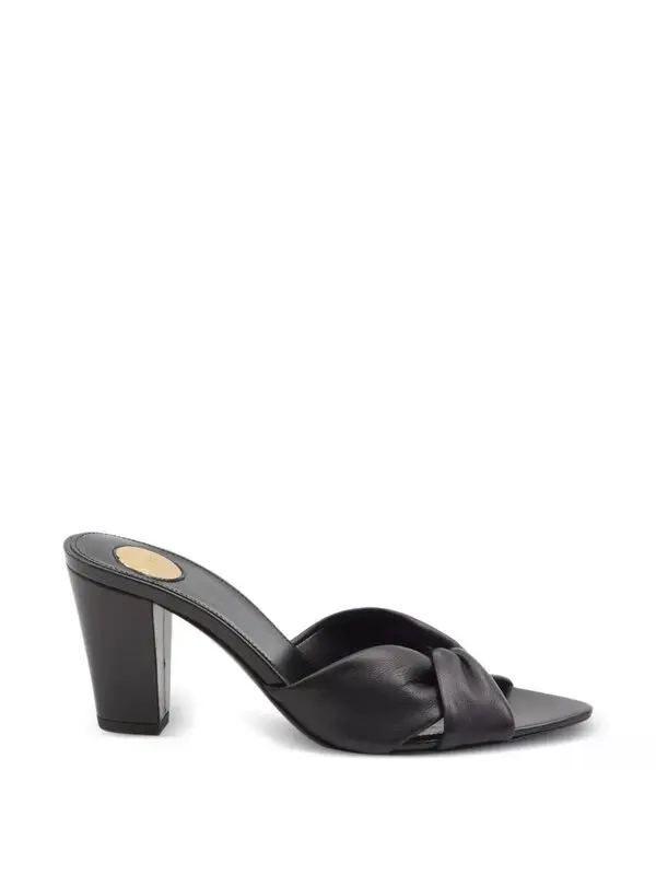 Saint Laurent Franciane Cross-strap Mules - Black