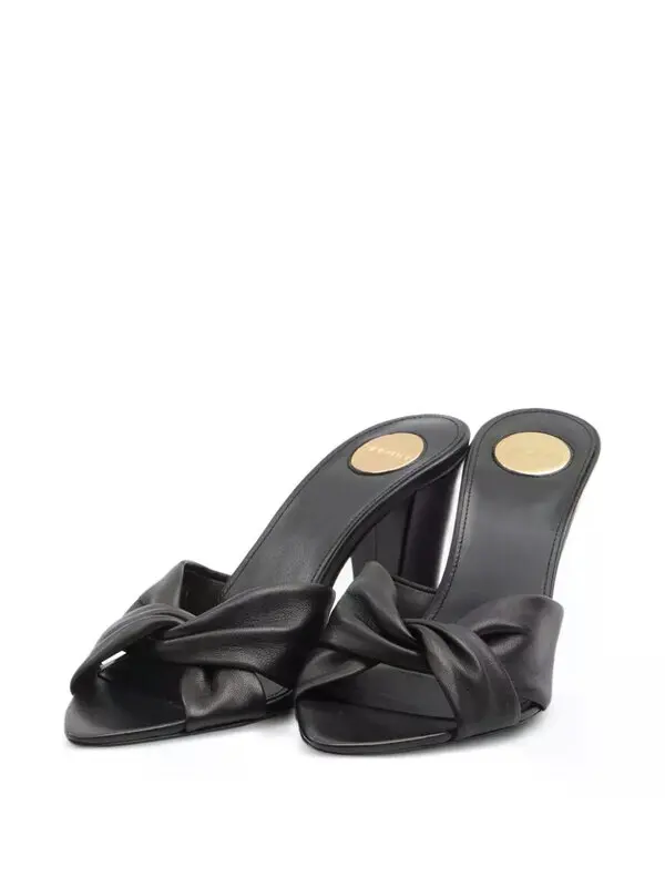 Saint Laurent Franciane Cross-strap Mules - Black