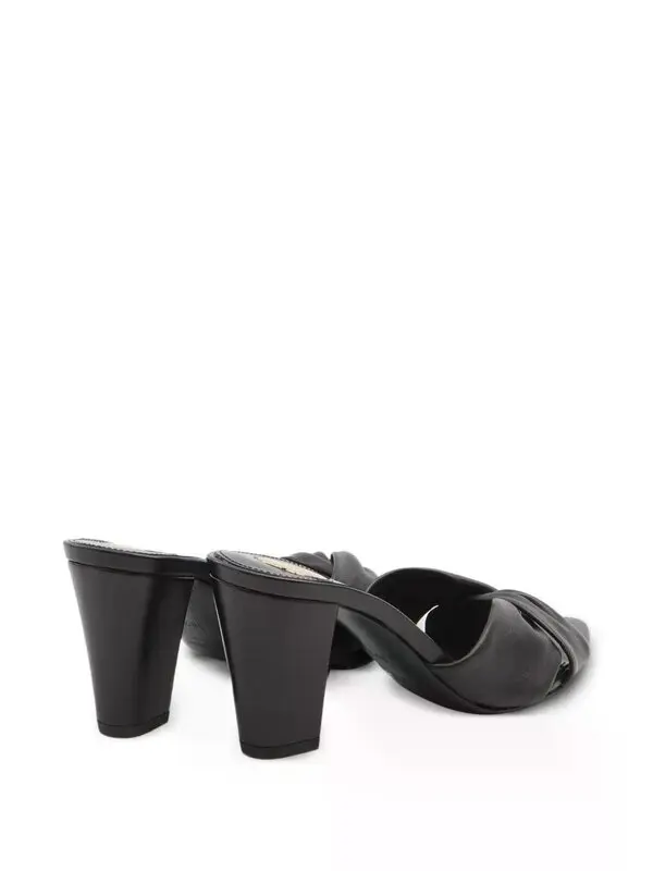 Saint Laurent Franciane Cross-strap Mules - Black