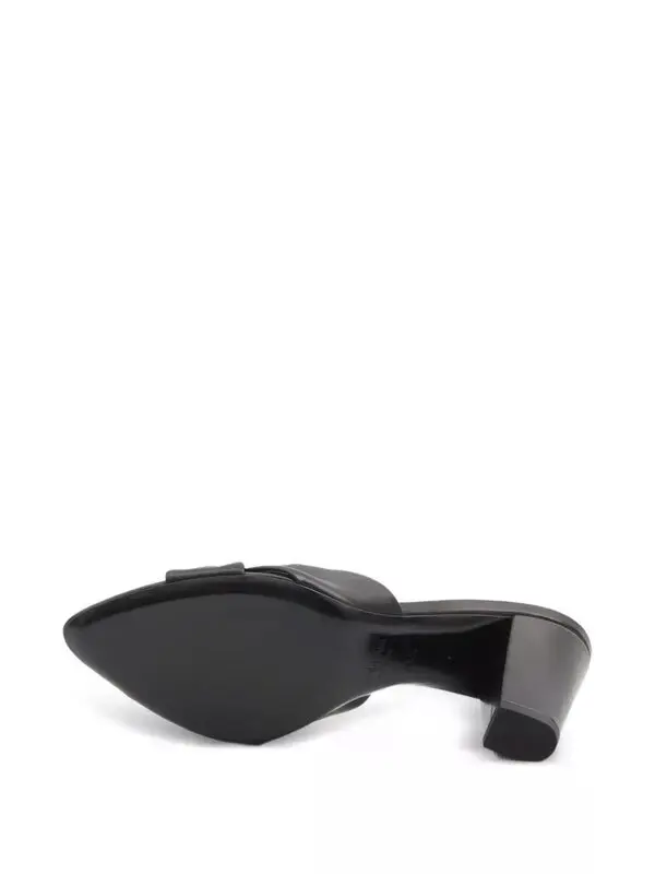 Saint Laurent Franciane Cross-strap Mules - Black