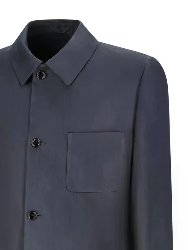 LARDINI Pastone Buttoned Pocket Shirt - Grey