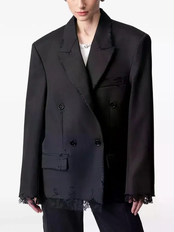 ARTICLE TEN Lace-detailed Blazer